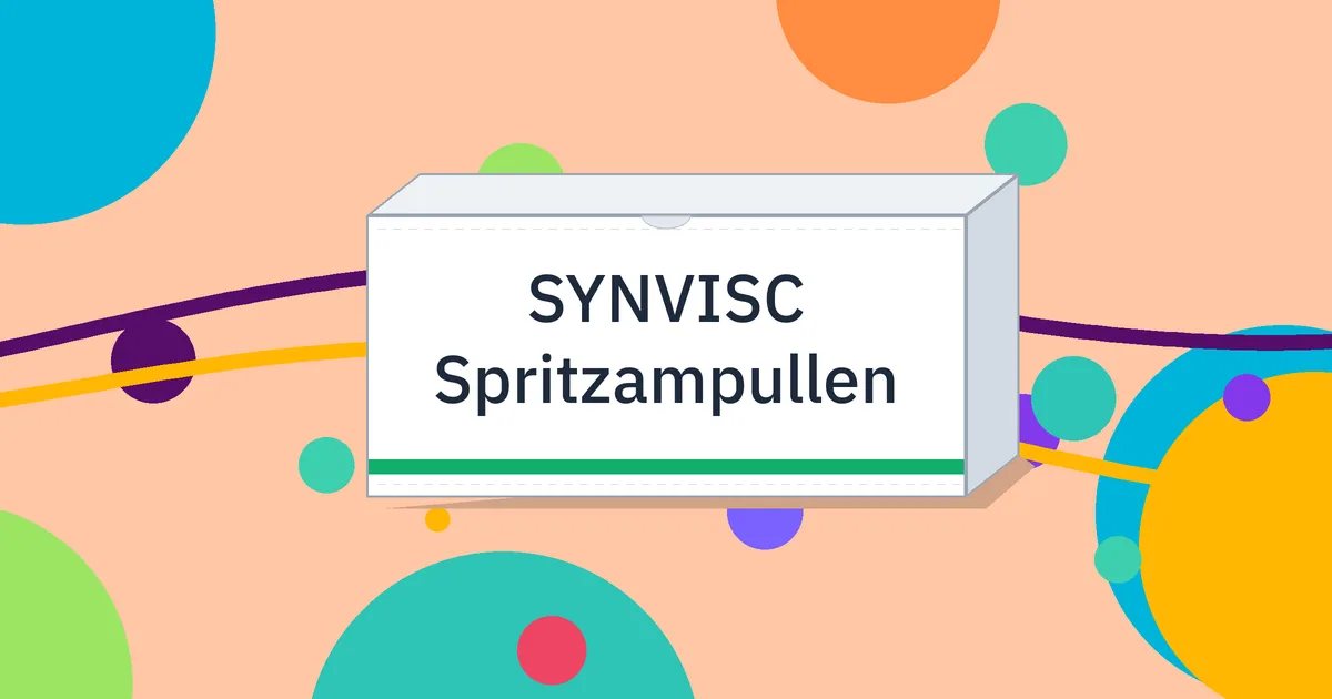 Symbolbild: Packung mit der Aufschrift SYNVISC Spritzampullen (PZN 09395342) – Verfügbarkeit und Bezug in Apotheken in Frankfurt am Main