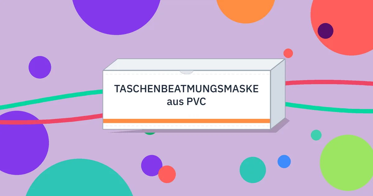Symbolbild: Packung mit der Aufschrift TASCHENBEATMUNGSMASKE aus PVC (PZN 12492818) – Verfügbarkeit und Bezug in Apotheken in Frankfurt am Main