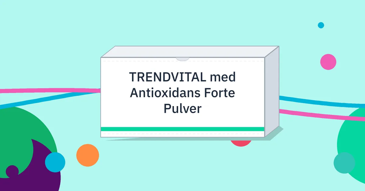 Symbolbild: Packung mit der Aufschrift TRENDVITAL med Antioxidans Forte Pulver (PZN 12563398) – Verfügbarkeit und Bezug in Apotheken in Frankfurt am Main