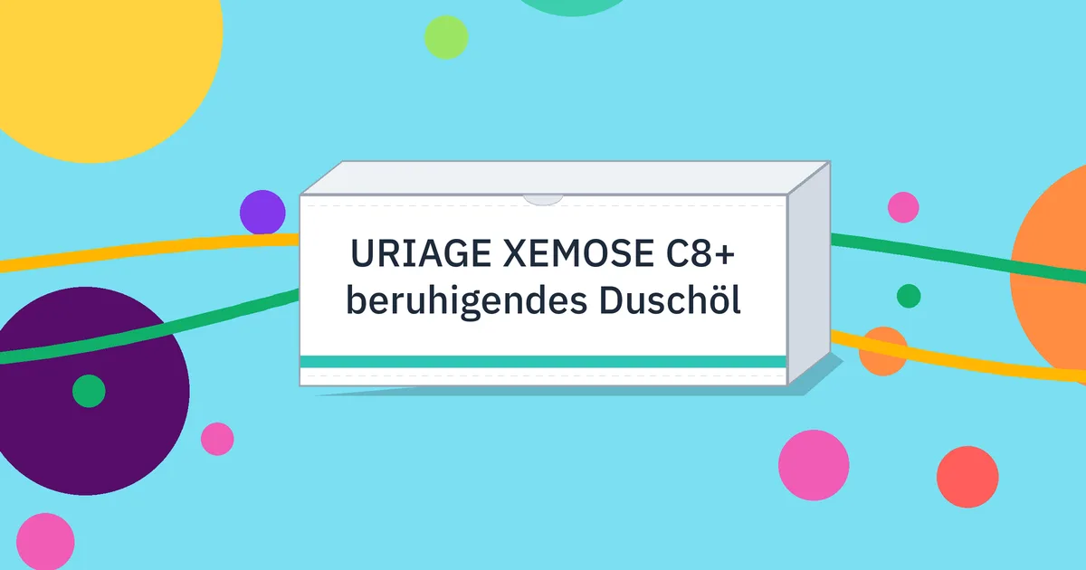 Symbolbild: Packung mit der Aufschrift URIAGE XEMOSE C8+ beruhigendes Duschöl (PZN 20083301) – Verfügbarkeit und Bezug in Apotheken in Frankfurt am Main