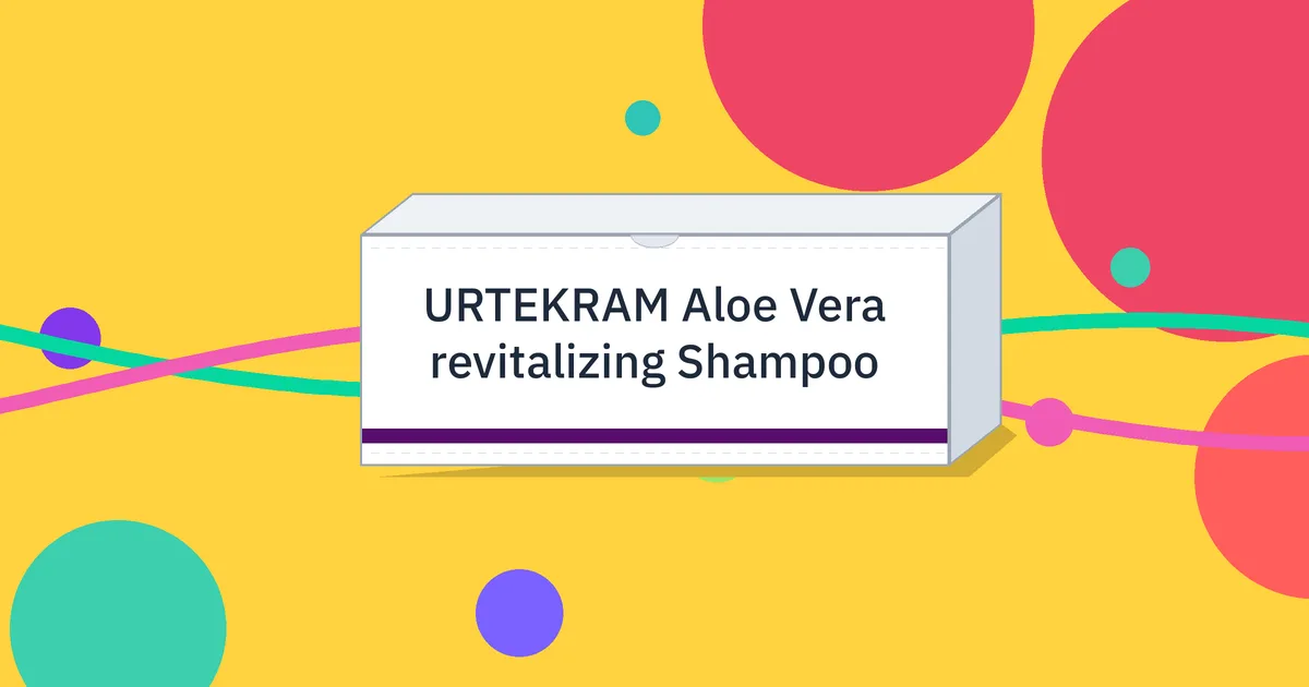 Symbolbild: Packung mit der Aufschrift URTEKRAM Aloe Vera revitalizing Shampoo (PZN 19477822) – Verfügbarkeit und Bezug in Apotheken in Frankfurt am Main