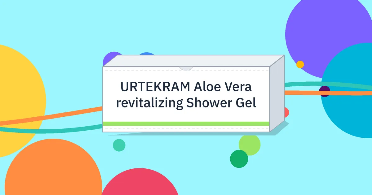 Symbolbild: Packung mit der Aufschrift URTEKRAM Aloe Vera revitalizing Shower Gel (PZN 19477839) – Verfügbarkeit und Bezug in Apotheken in Frankfurt am Main