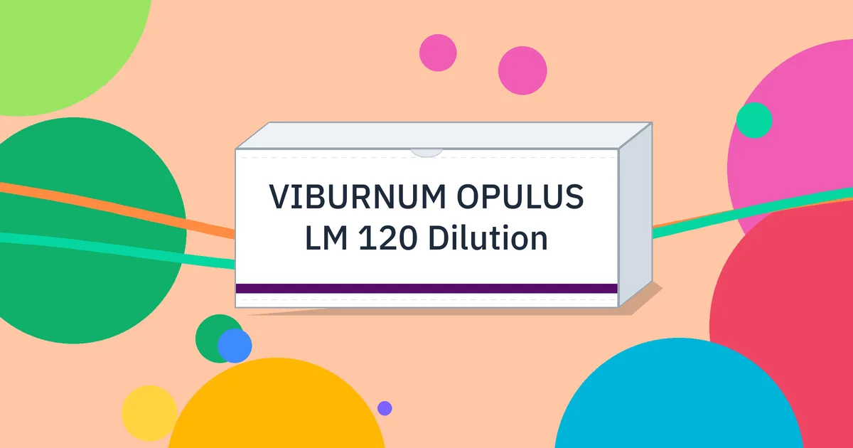 Symbolbild: Packung mit der Aufschrift VIBURNUM OPULUS LM 120 Dilution (PZN 13271516) – Verfügbarkeit und Bezug in Apotheken in Frankfurt am Main
