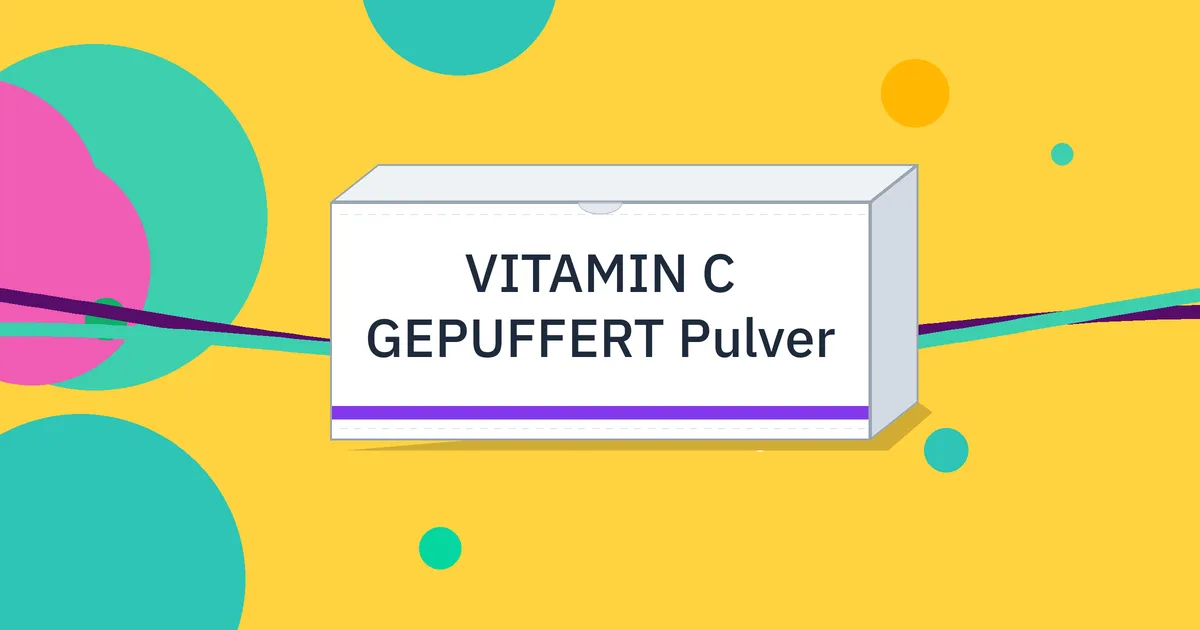 Symbolbild: Packung mit der Aufschrift VITAMIN C GEPUFFERT Pulver (PZN 18839855) – Verfügbarkeit und Bezug in Apotheken in Frankfurt am Main