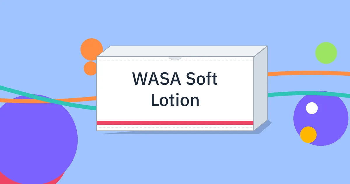 Symbolbild: Packung mit der Aufschrift WASA Soft Lotion (PZN 05481168) – Verfügbarkeit und Bezug in Apotheken in Frankfurt am Main