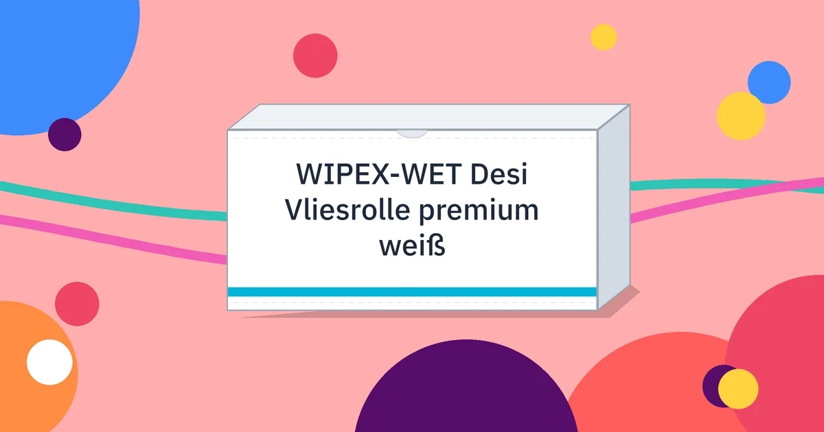Symbolbild: Packung mit der Aufschrift WIPEX-WET Desi Vliesrolle premium weiß (PZN 15238546) – Verfügbarkeit und Bezug in Apotheken in Frankfurt am Main