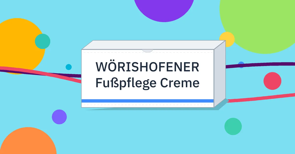 Symbolbild: Packung mit der Aufschrift WÖRISHOFENER Fußpflege Creme (PZN 09747611) – Verfügbarkeit und Bezug in Apotheken in Frankfurt am Main