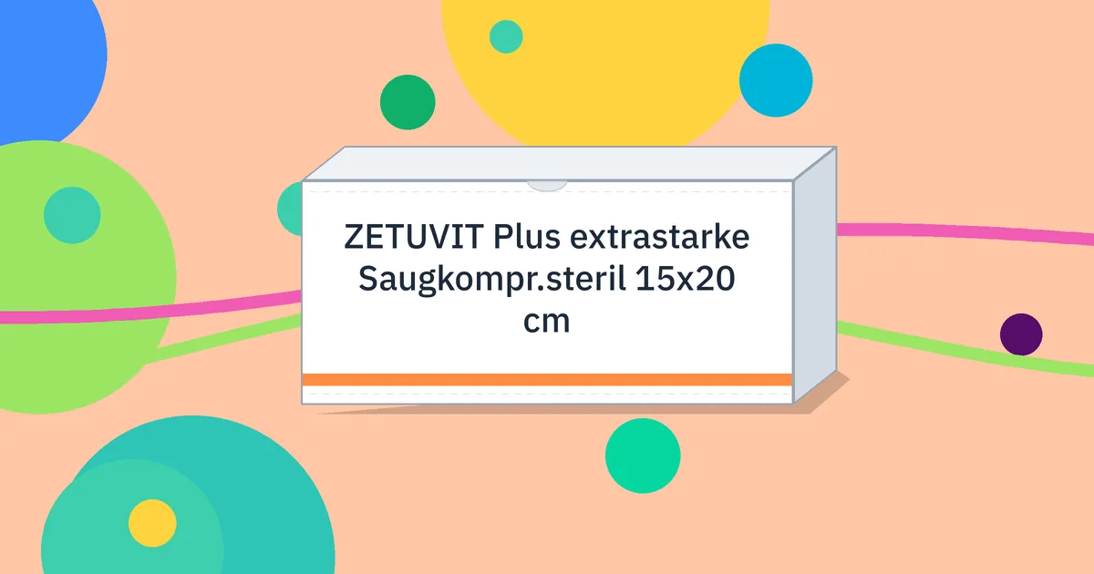 Symbolbild: Packung mit der Aufschrift ZETUVIT Plus extrastarke Saugkompr.steril 15x20 cm (PZN 19533259) – Verfügbarkeit und Bezug in Apotheken in Frankfurt am Main