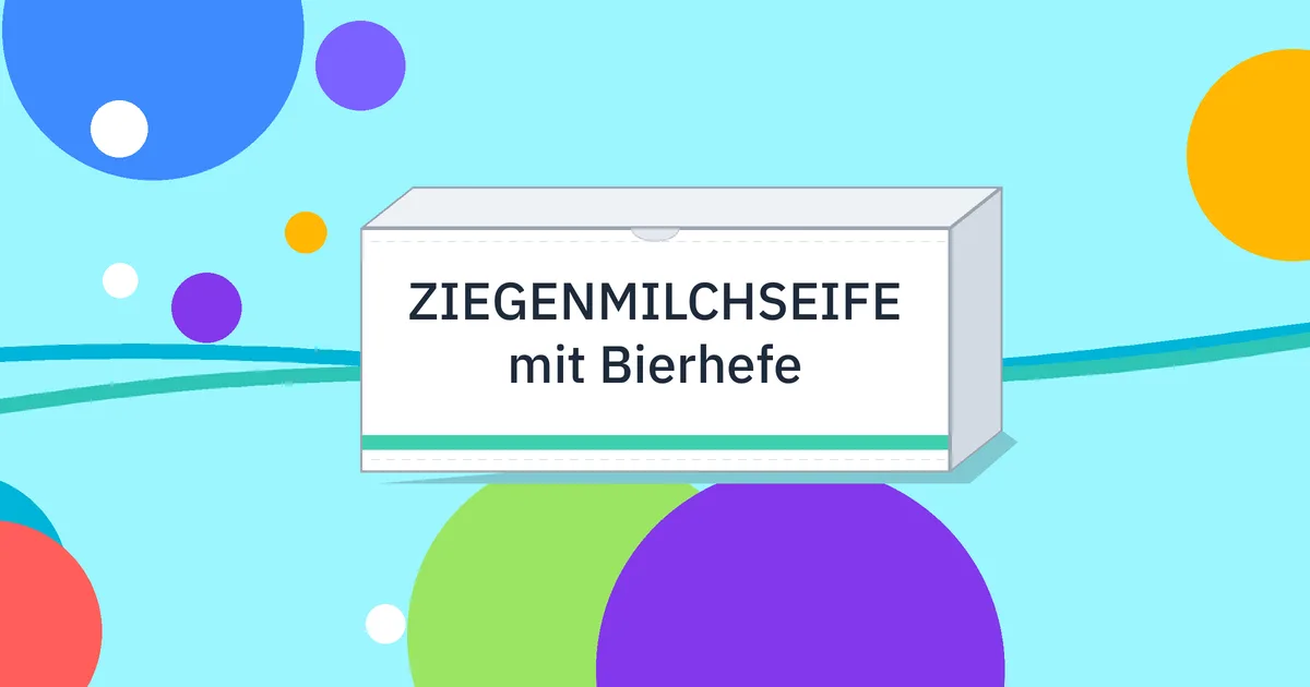 Symbolbild: Packung mit der Aufschrift ZIEGENMILCHSEIFE mit Bierhefe (PZN 11638533) – Verfügbarkeit und Bezug in Apotheken in Frankfurt am Main