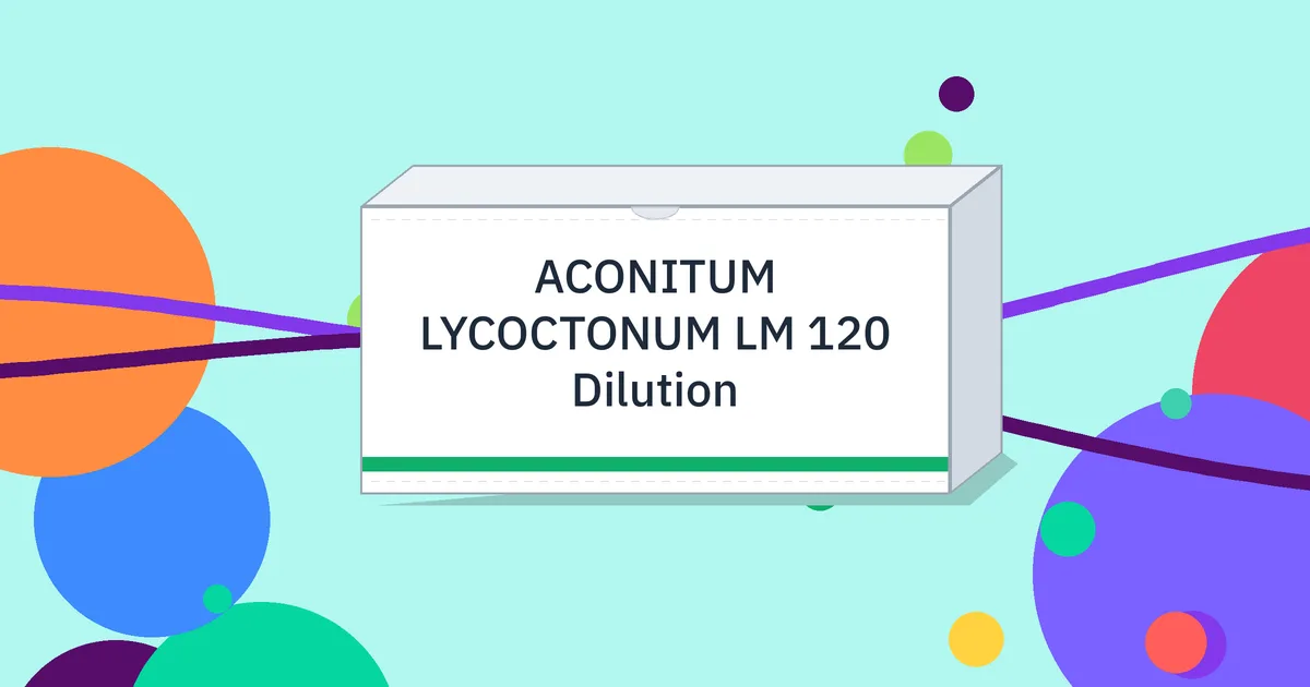 Symbolbild: Packung mit der Aufschrift ACONITUM LYCOCTONUM LM 120 Dilution (PZN 13292257) – Verfügbarkeit und Bezug in Apotheken in Frankfurt am Main