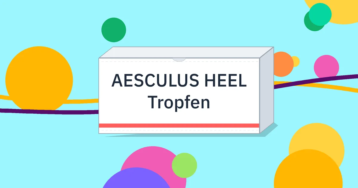 Symbolbild: Packung mit der Aufschrift AESCULUS HEEL Tropfen (PZN 00017532) – Verfügbarkeit und Bezug in Apotheken in Frankfurt am Main