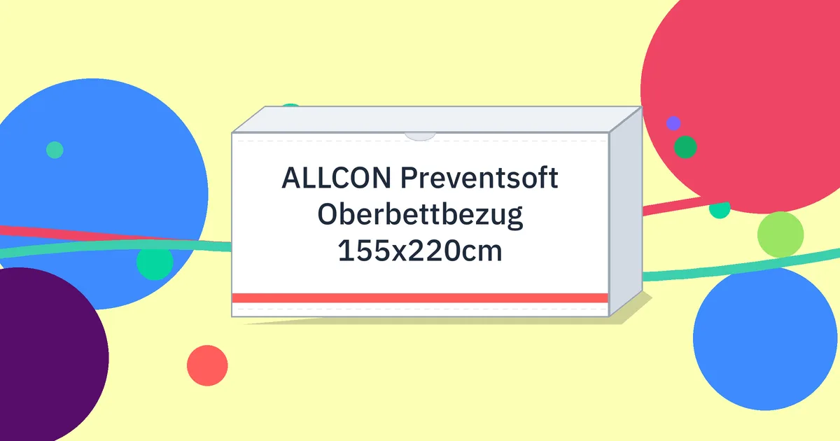 Symbolbild: Packung mit der Aufschrift ALLCON Preventsoft Oberbettbezug 155x220cm (PZN 03161809) – Verfügbarkeit und Bezug in Apotheken in Frankfurt am Main