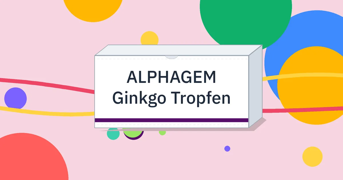 Symbolbild: Packung mit der Aufschrift ALPHAGEM Ginkgo Tropfen (PZN 20297195) – Verfügbarkeit und Bezug in Apotheken in Frankfurt am Main