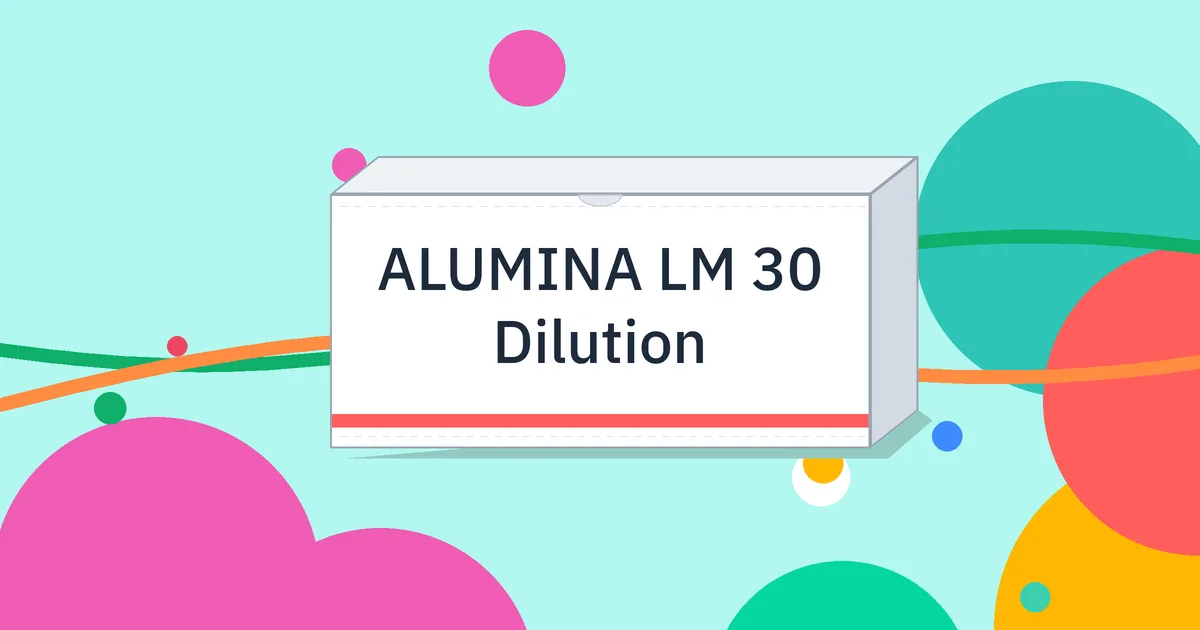 Symbolbild: Packung mit der Aufschrift ALUMINA LM 30 Dilution (PZN 03503546) – Verfügbarkeit und Bezug in Apotheken in Frankfurt am Main