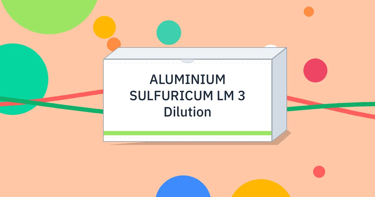 Symbolbild: Packung mit der Aufschrift ALUMINIUM SULFURICUM LM 3 Dilution (PZN 13317514) – Verfügbarkeit und Bezug in Apotheken in Frankfurt am Main