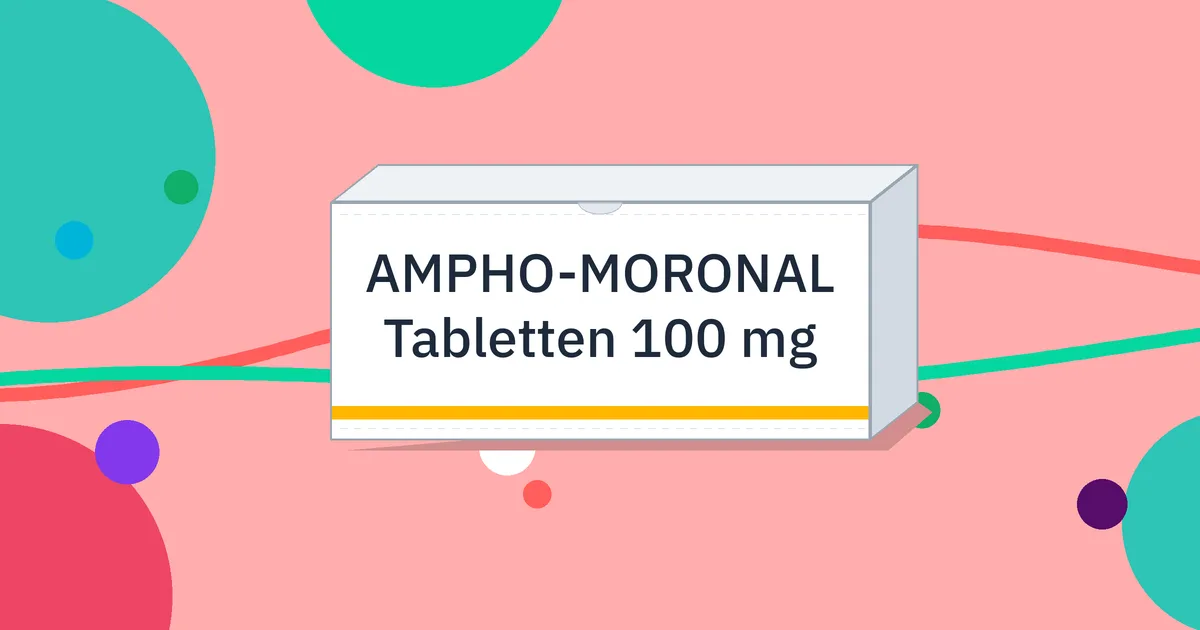 Symbolbild: Packung mit der Aufschrift AMPHO-MORONAL Tabletten 100 mg (PZN 07751755) – Verfügbarkeit und Bezug in Apotheken in Frankfurt am Main
