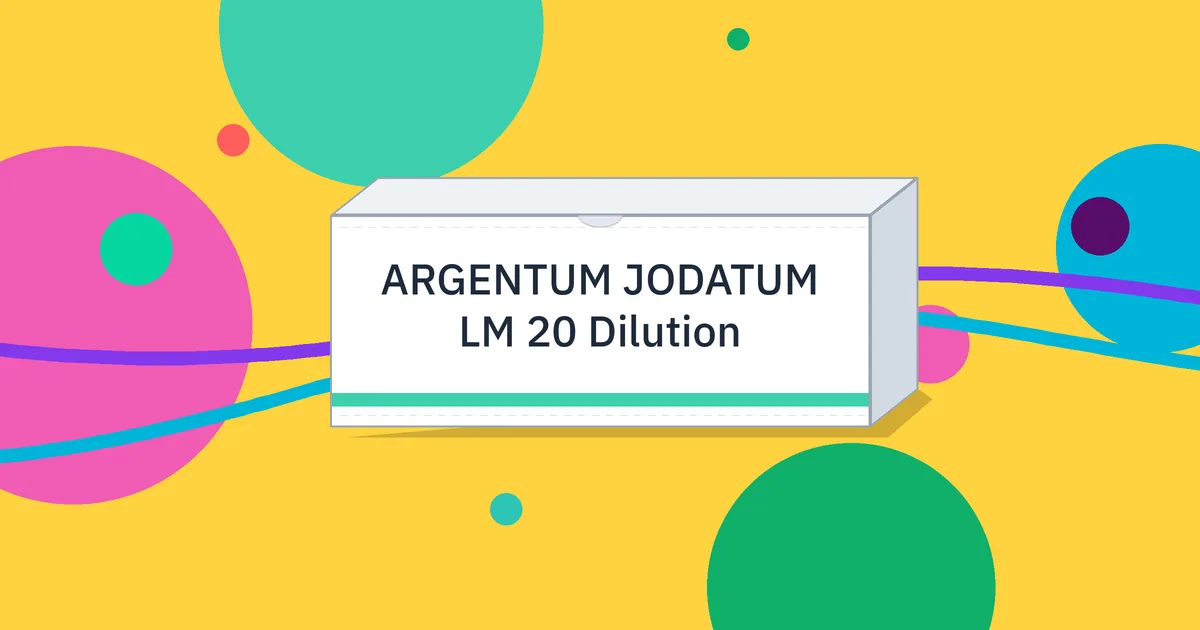 Symbolbild: Packung mit der Aufschrift ARGENTUM JODATUM LM 20 Dilution (PZN 12767468) – Verfügbarkeit und Bezug in Apotheken in Frankfurt am Main