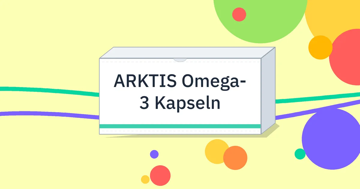 Symbolbild: Packung mit der Aufschrift ARKTIS Omega-3 Kapseln (PZN 16024422) – Verfügbarkeit und Bezug in Apotheken in Frankfurt am Main