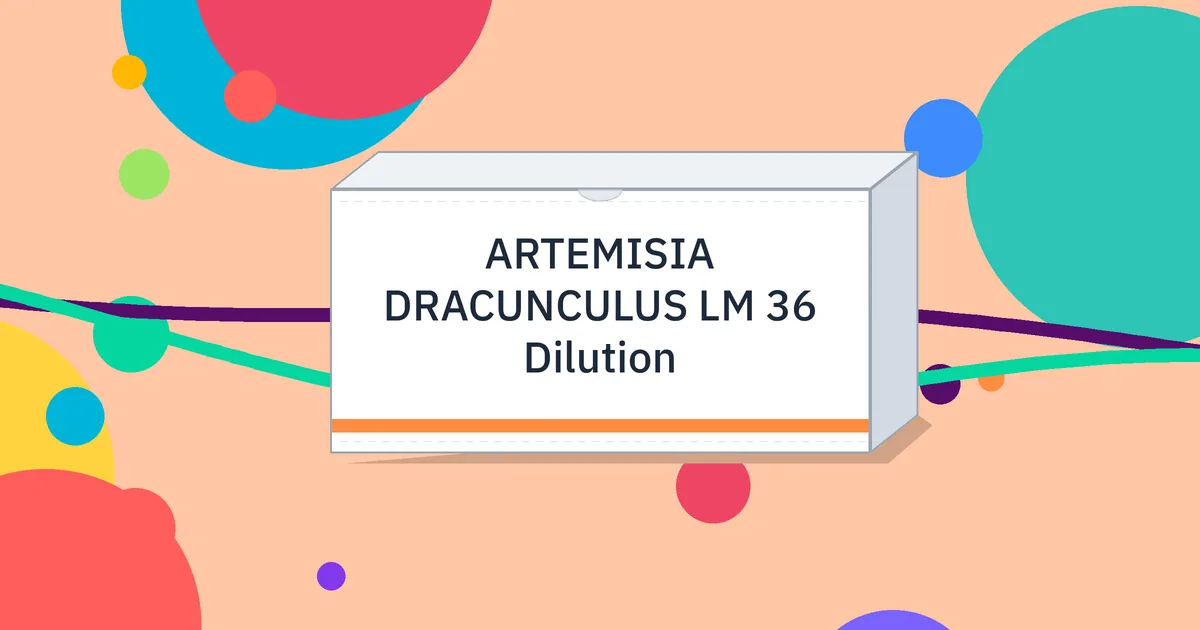 Symbolbild: Packung mit der Aufschrift ARTEMISIA DRACUNCULUS LM 36 Dilution (PZN 13394710) – Verfügbarkeit und Bezug in Apotheken in Frankfurt am Main