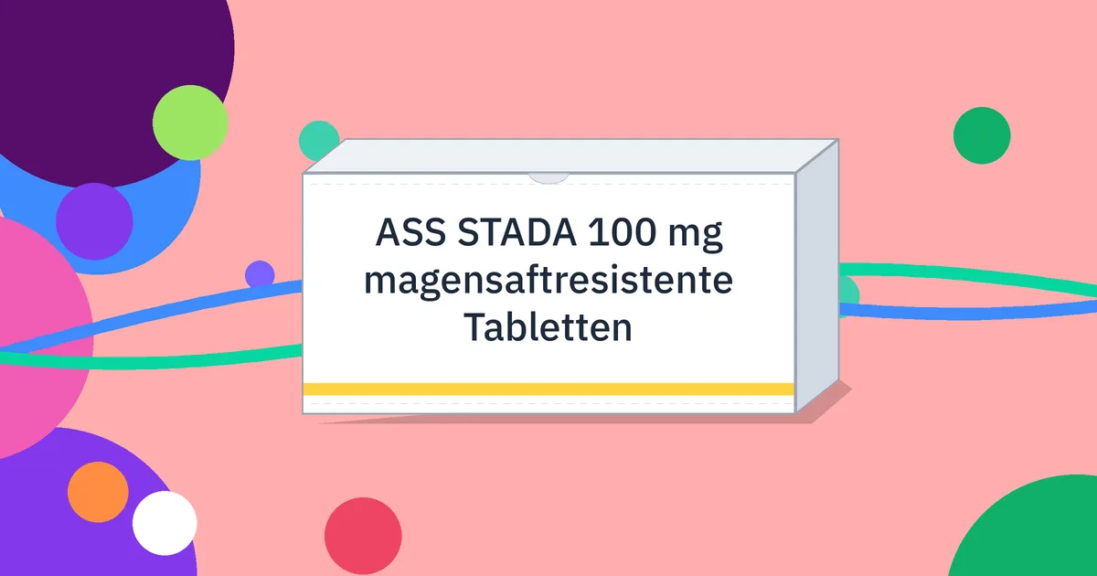 Symbolbild: Packung mit der Aufschrift ASS STADA 100 mg magensaftresistente Tabletten (PZN 10544043) – Verfügbarkeit und Bezug in Apotheken in Frankfurt am Main