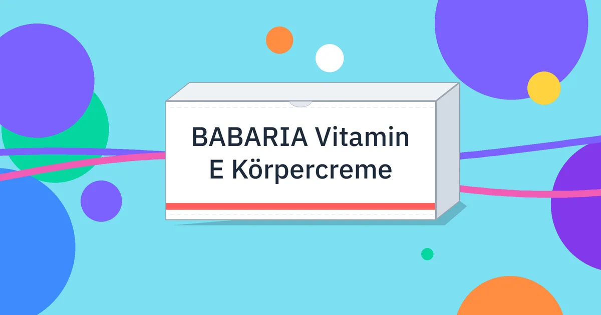 Symbolbild: Packung mit der Aufschrift BABARIA Vitamin E Körpercreme (PZN 17252740) – Verfügbarkeit und Bezug in Apotheken in Frankfurt am Main
