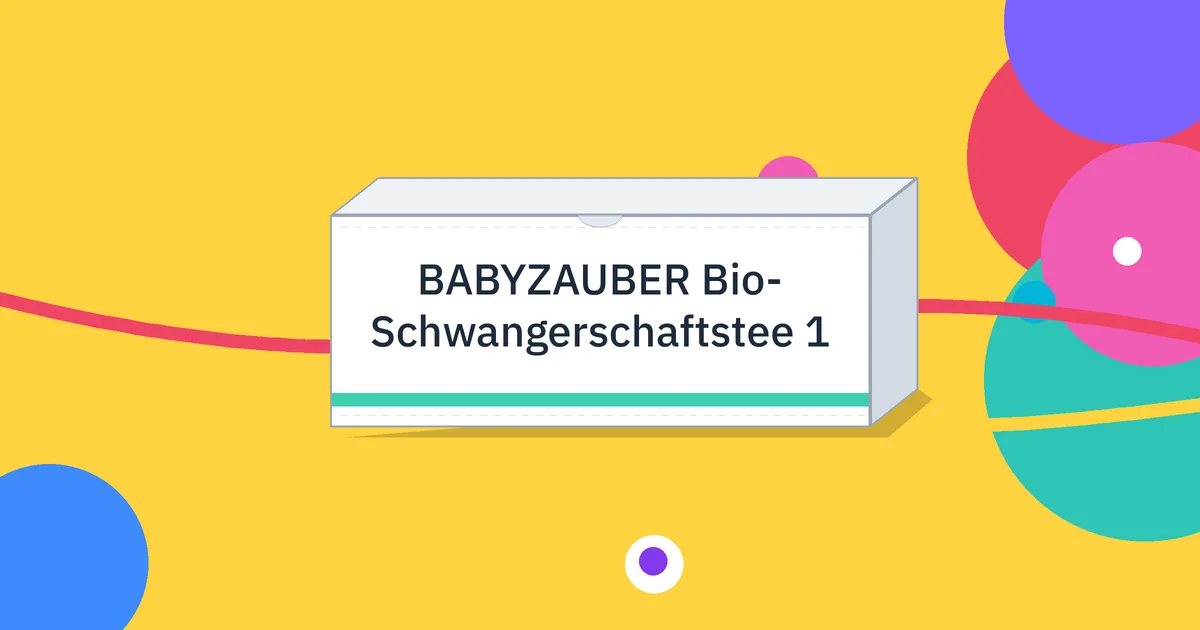 Symbolbild: Packung mit der Aufschrift BABYZAUBER Bio-Schwangerschaftstee 1 (PZN 10089969) – Verfügbarkeit und Bezug in Apotheken in Frankfurt am Main