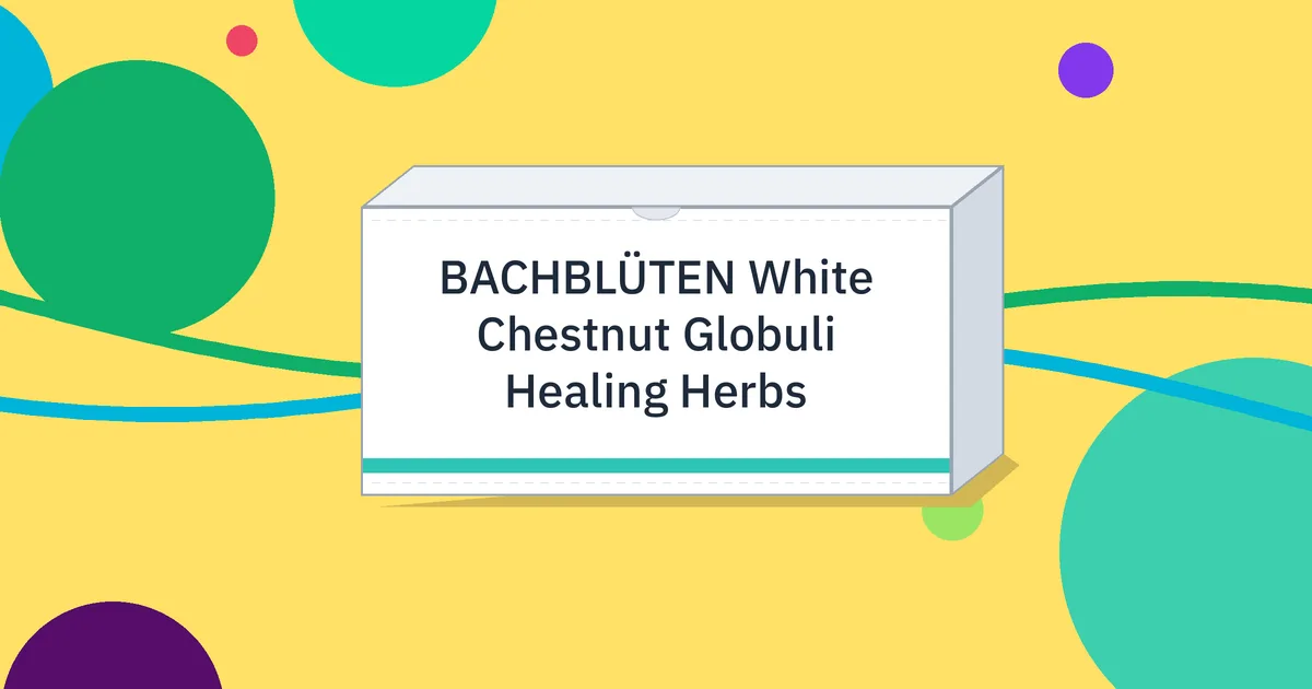 Symbolbild: Packung mit der Aufschrift BACHBLÜTEN White Chestnut Globuli Healing Herbs (PZN 07366342) – Verfügbarkeit und Bezug in Apotheken in Frankfurt am Main