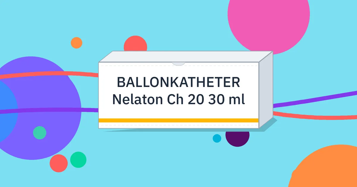 Symbolbild: Packung mit der Aufschrift BALLONKATHETER Nelaton Ch 20 30 ml (PZN 00181964) – Verfügbarkeit und Bezug in Apotheken in Frankfurt am Main