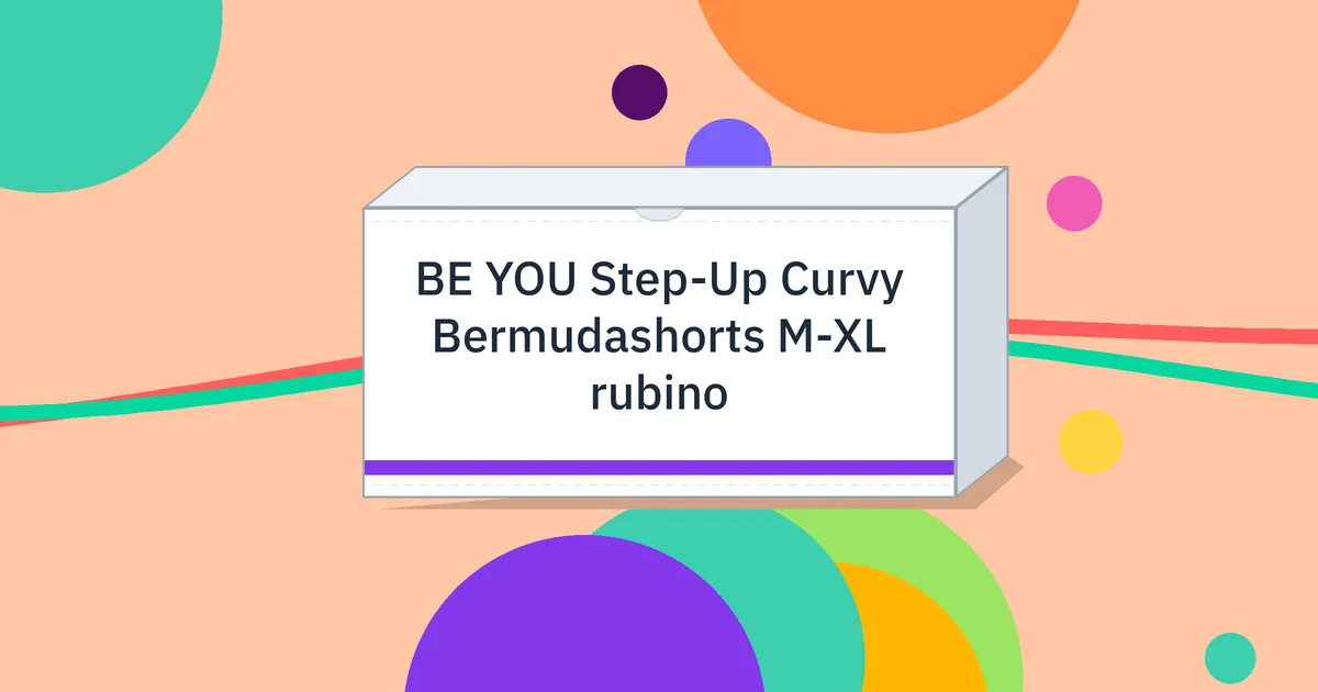 Symbolbild: Packung mit der Aufschrift BE YOU Step-Up Curvy Bermudashorts M-XL rubino (PZN 20720647) – Verfügbarkeit und Bezug in Apotheken in Frankfurt am Main