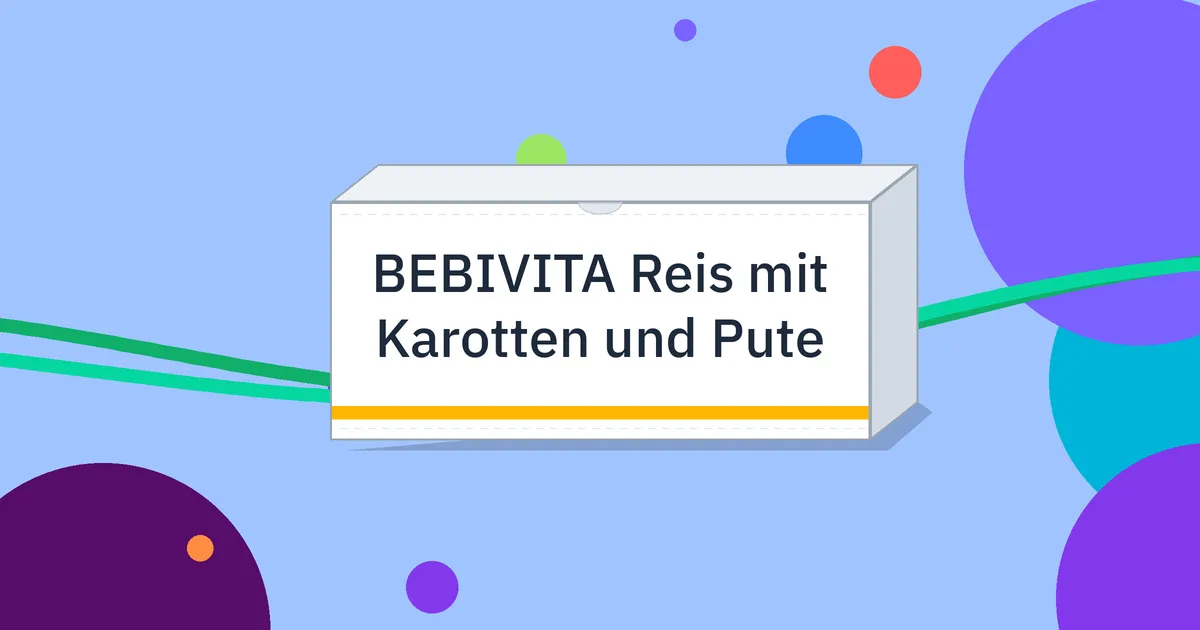 Symbolbild: Packung mit der Aufschrift BEBIVITA Reis mit Karotten und Pute (PZN 16936092) – Verfügbarkeit und Bezug in Apotheken in Frankfurt am Main