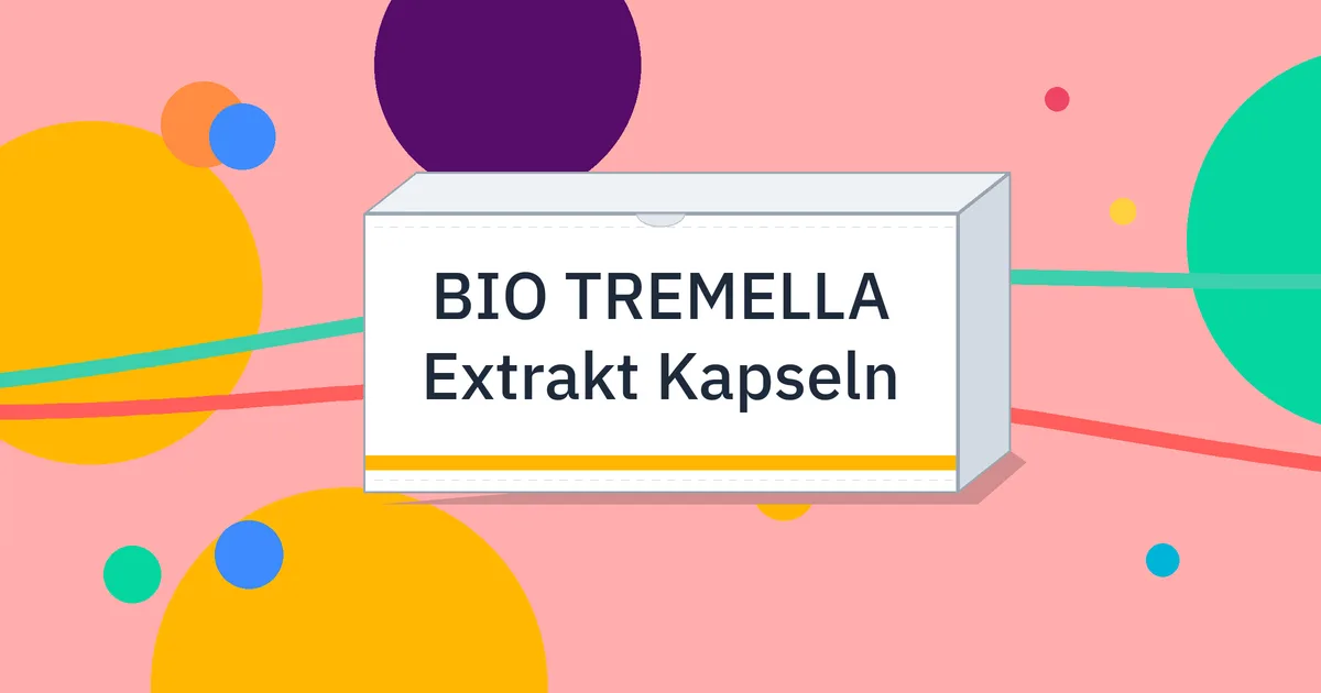 Symbolbild: Packung mit der Aufschrift BIO TREMELLA Extrakt Kapseln (PZN 20133418) – Verfügbarkeit und Bezug in Apotheken in Frankfurt am Main