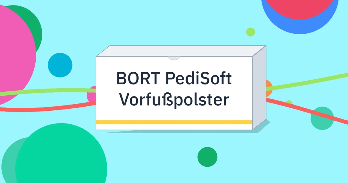Symbolbild: Packung mit der Aufschrift BORT PediSoft Vorfußpolster (PZN 01512914) – Verfügbarkeit und Bezug in Apotheken in Frankfurt am Main