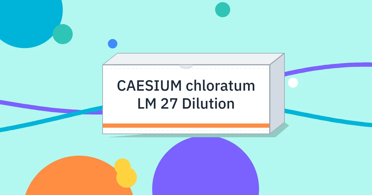 Symbolbild: Packung mit der Aufschrift CAESIUM chloratum LM 27 Dilution (PZN 12799296) – Verfügbarkeit und Bezug in Apotheken in Frankfurt am Main