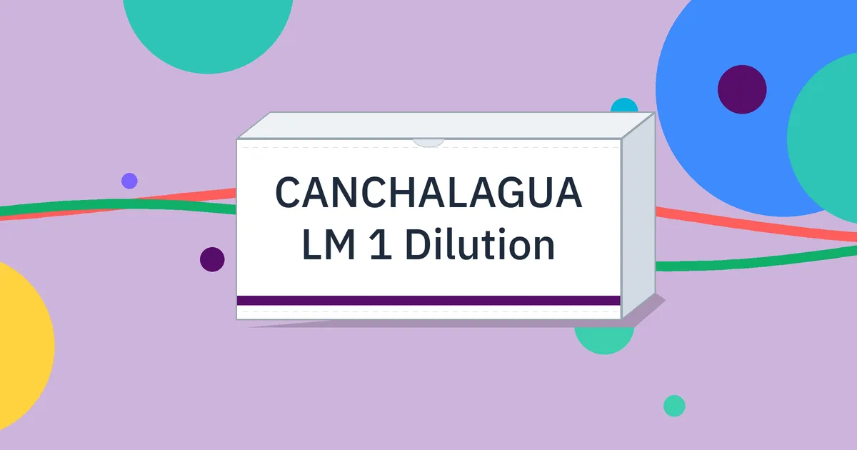 Symbolbild: Packung mit der Aufschrift CANCHALAGUA LM 1 Dilution (PZN 13412365) – Verfügbarkeit und Bezug in Apotheken in Frankfurt am Main