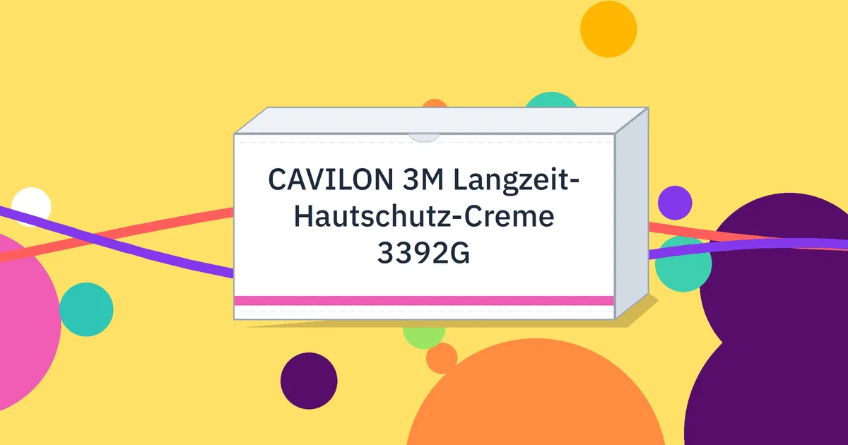 Symbolbild: Packung mit der Aufschrift CAVILON 3M Langzeit-Hautschutz-Creme 3392G (PZN 11168665) – Verfügbarkeit und Bezug in Apotheken in Frankfurt am Main