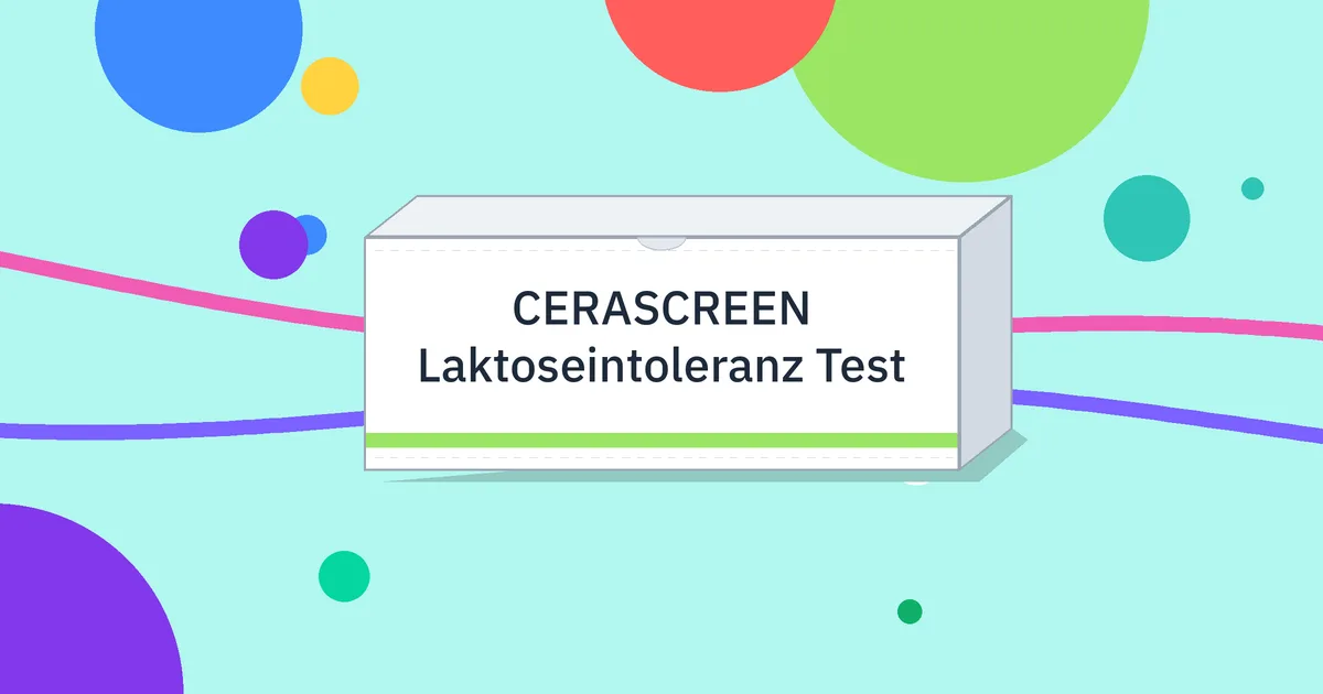 Symbolbild: Packung mit der Aufschrift CERASCREEN Laktoseintoleranz Test (PZN 19461324) – Verfügbarkeit und Bezug in Apotheken in Frankfurt am Main