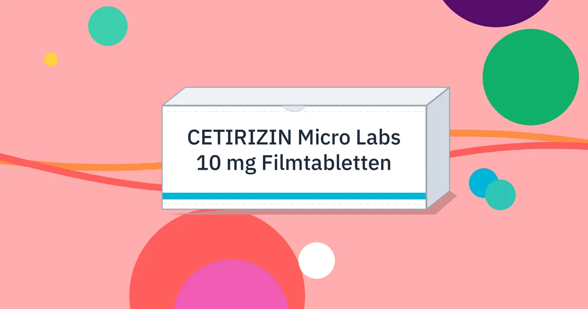 Symbolbild: Packung mit der Aufschrift CETIRIZIN Micro Labs 10 mg Filmtabletten (PZN 19249268) – Verfügbarkeit und Bezug in Apotheken in Frankfurt am Main