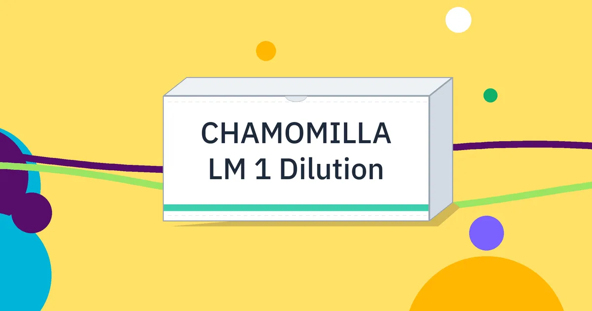 Symbolbild: Packung mit der Aufschrift CHAMOMILLA LM 1 Dilution (PZN 12812401) – Verfügbarkeit und Bezug in Apotheken in Frankfurt am Main