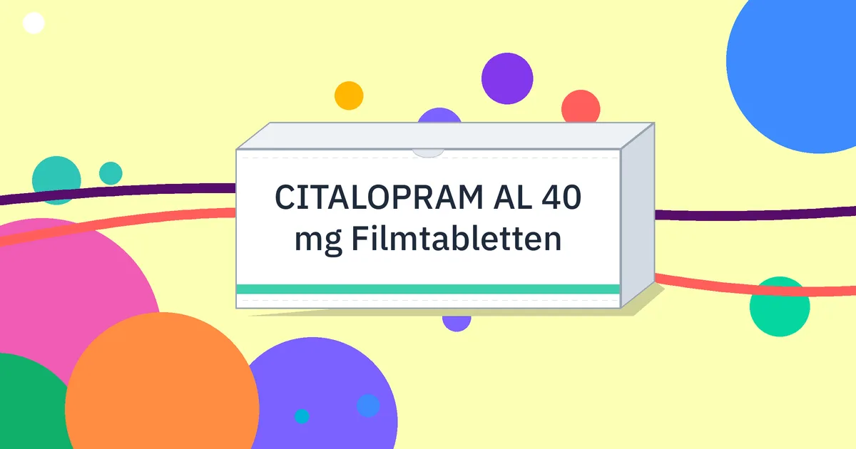 Symbolbild: Packung mit der Aufschrift CITALOPRAM AL 40 mg Filmtabletten (PZN 00420535) – Verfügbarkeit und Bezug in Apotheken in Frankfurt am Main