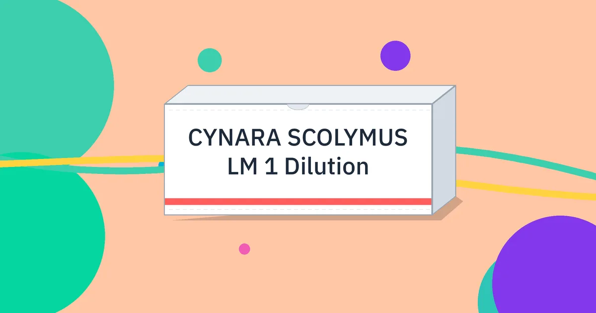 Symbolbild: Packung mit der Aufschrift CYNARA SCOLYMUS LM 1 Dilution (PZN 13459438) – Verfügbarkeit und Bezug in Apotheken in Frankfurt am Main