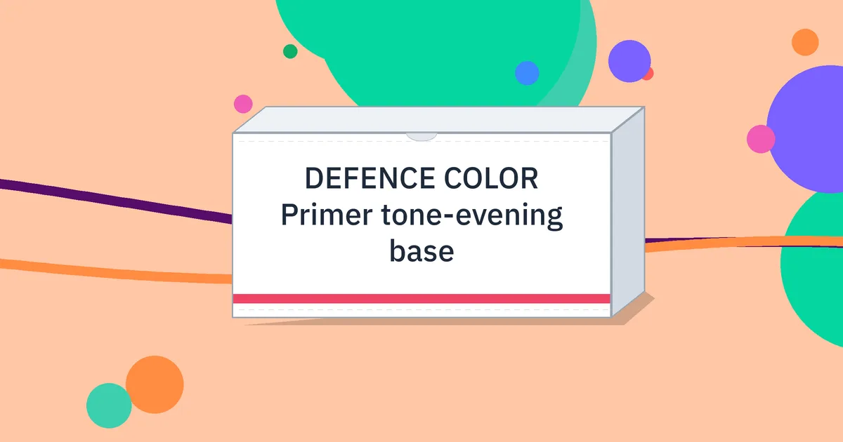 Symbolbild: Packung mit der Aufschrift DEFENCE COLOR Primer tone-evening base (PZN 11891930) – Verfügbarkeit und Bezug in Apotheken in Frankfurt am Main