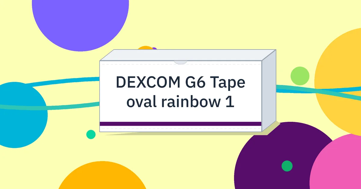Symbolbild: Packung mit der Aufschrift DEXCOM G6 Tape oval rainbow 1 (PZN 18178767) – Verfügbarkeit und Bezug in Apotheken in Frankfurt am Main