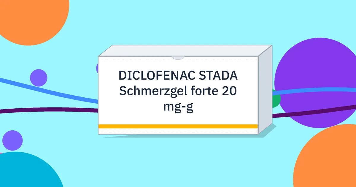 Symbolbild: Packung mit der Aufschrift DICLOFENAC STADA Schmerzgel forte 20 mg-g (PZN 18244719) – Verfügbarkeit und Bezug in Apotheken in Frankfurt am Main