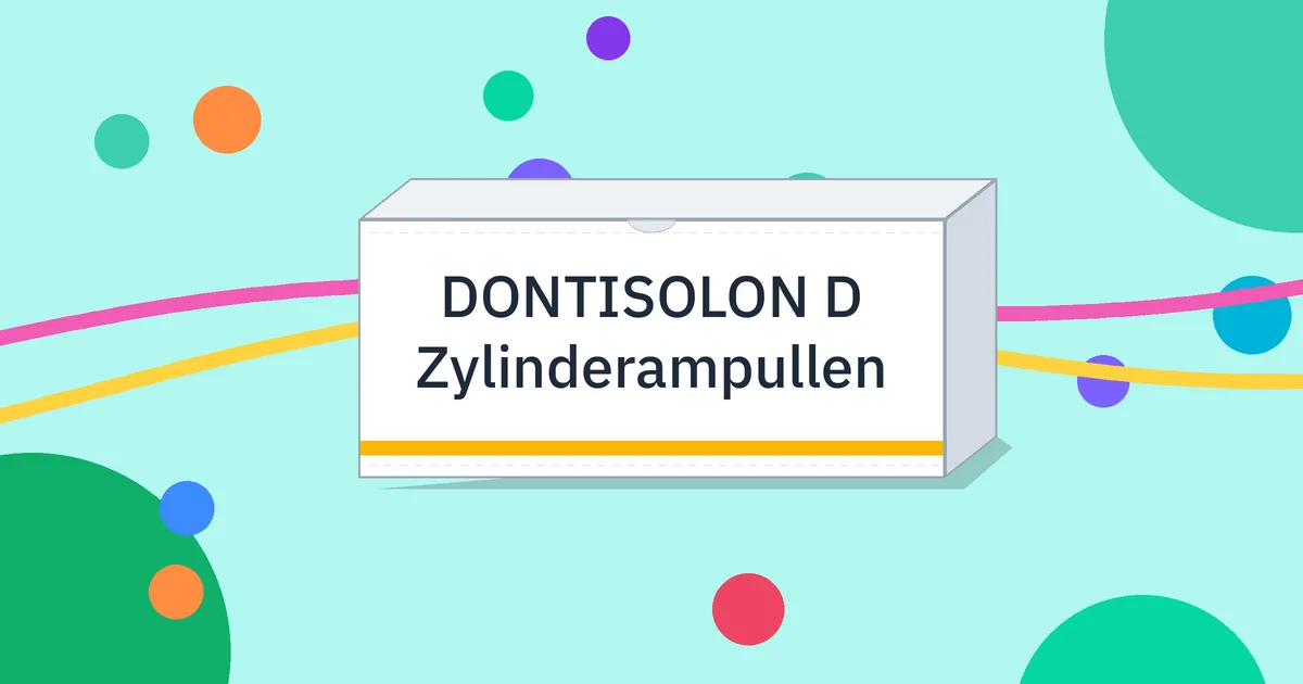 Symbolbild: Packung mit der Aufschrift DONTISOLON D Zylinderampullen (PZN 04913795) – Verfügbarkeit und Bezug in Apotheken in Frankfurt am Main