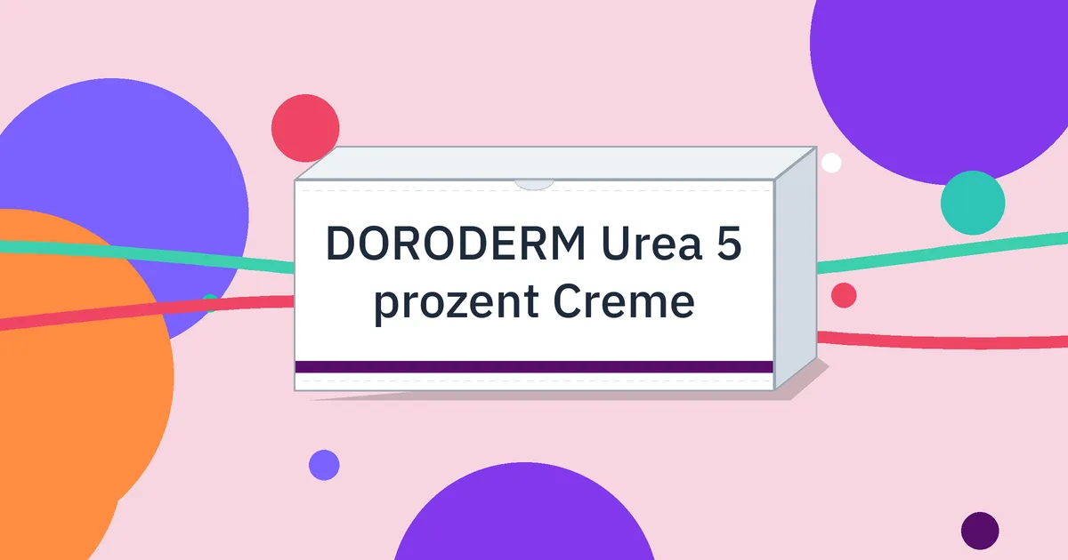 Symbolbild: Packung mit der Aufschrift DORODERM Urea 5 prozent Creme (PZN 02057441) – Verfügbarkeit und Bezug in Apotheken in Frankfurt am Main