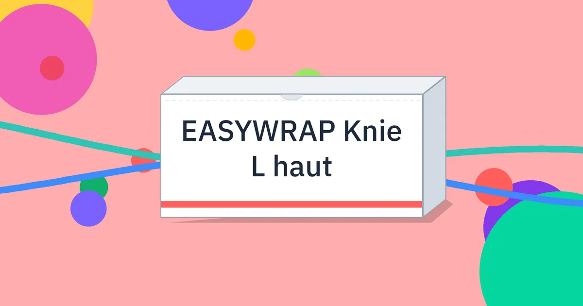 Symbolbild: Packung mit der Aufschrift EASYWRAP Knie L haut (PZN 18749017) – Verfügbarkeit und Bezug in Apotheken in Frankfurt am Main