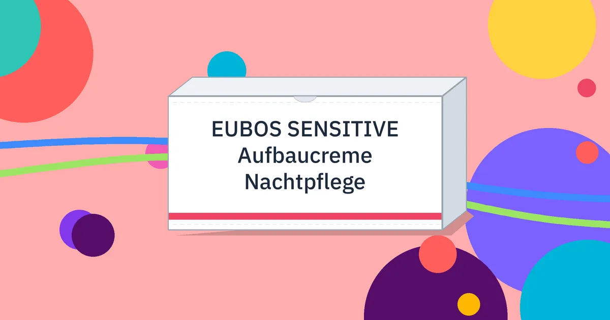 Symbolbild: Packung mit der Aufschrift EUBOS SENSITIVE Aufbaucreme Nachtpflege (PZN 00109487) – Verfügbarkeit und Bezug in Apotheken in Frankfurt am Main