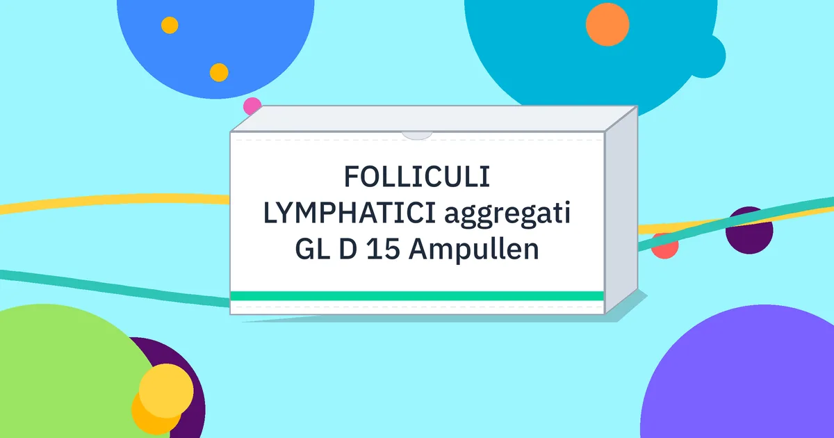 Symbolbild: Packung mit der Aufschrift FOLLICULI LYMPHATICI aggregati GL D 15 Ampullen (PZN 02876498) – Verfügbarkeit und Bezug in Apotheken in Frankfurt am Main