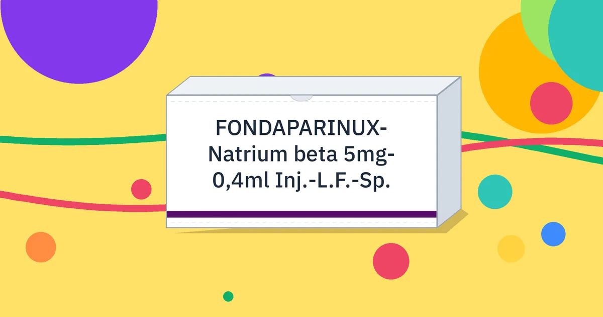 Symbolbild: Packung mit der Aufschrift FONDAPARINUX-Natrium beta 5mg-0,4ml Inj.-L.F.-Sp. (PZN 09225002) – Verfügbarkeit und Bezug in Apotheken in Frankfurt am Main