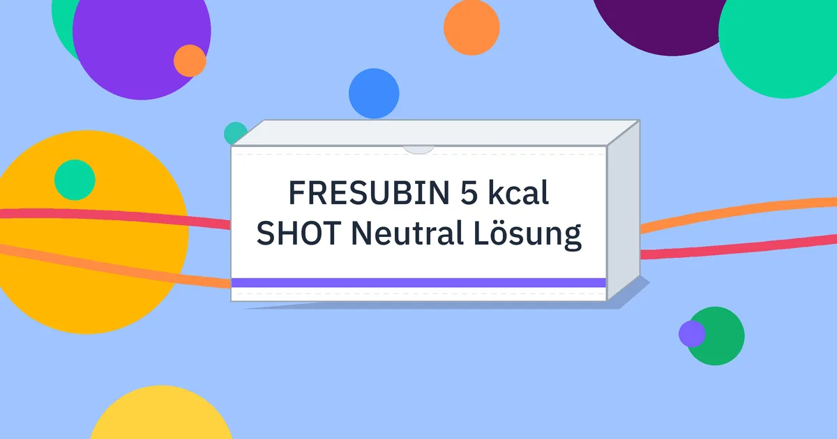 Symbolbild: Packung mit der Aufschrift FRESUBIN 5 kcal SHOT Neutral Lösung (PZN 03407446) – Verfügbarkeit und Bezug in Apotheken in Frankfurt am Main
